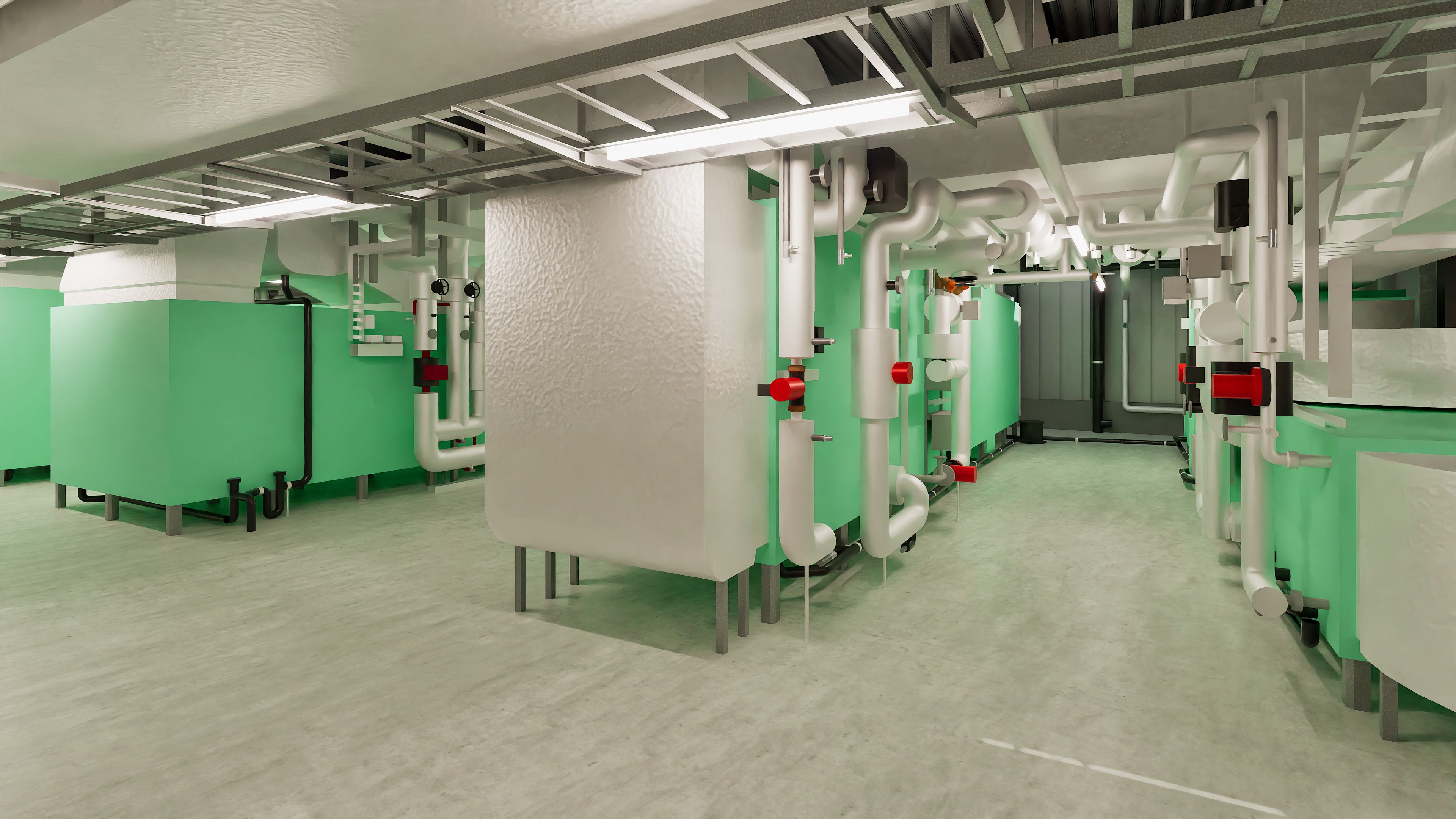 Modello ArchiCAD per l’architettura & modello Revit per l’impiantistica (TGA)